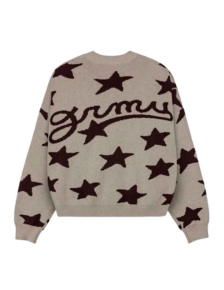 Cardigan Unisex Grimey Mud'S The Residence Gris GNKG194BCO