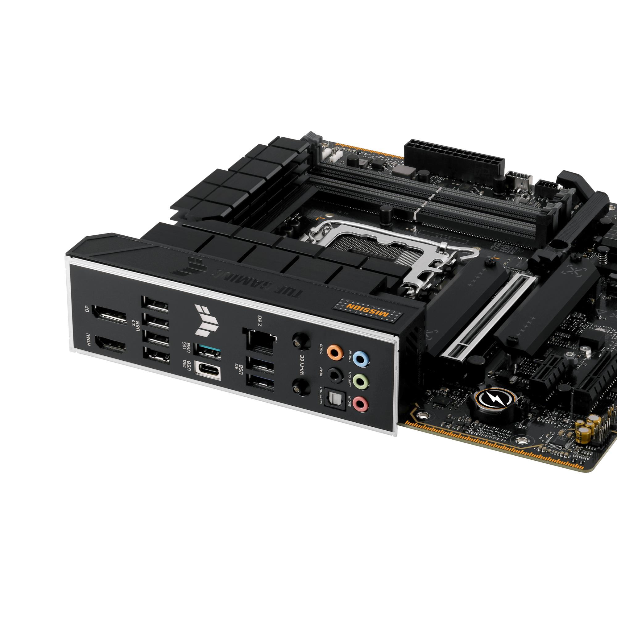 Tarjeta Madre ASUS TUF Gaming B760M-PLUS Wi-Fi II Micro ATX LGA 1700 DDR5