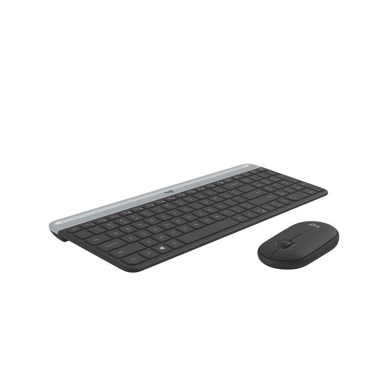 Logitech MK470 Combo Inalámbrico Slim Teclado y Ratón Blanco