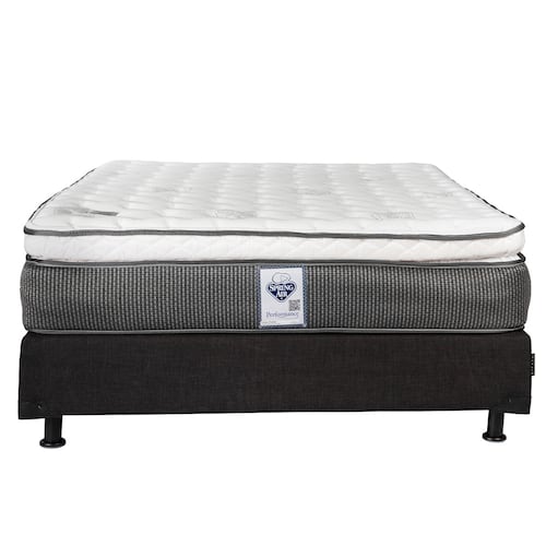 Colchón Queen Size Spring Air Phantom Con Box Negro, Almohada One y ...