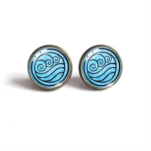 Anillo Avatar Tierra Fuego Agua Aire Mujer Joyería Ajustable Abierto Regalo