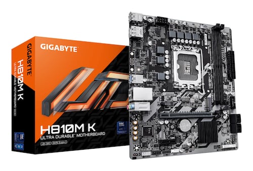 Tarjeta Madre Gigabyte H810M K DDR5 PCI-E HDMI DP Micro-ATX Socket 1851