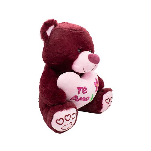 Oso de Peluche Morado con Corazón Te Amo