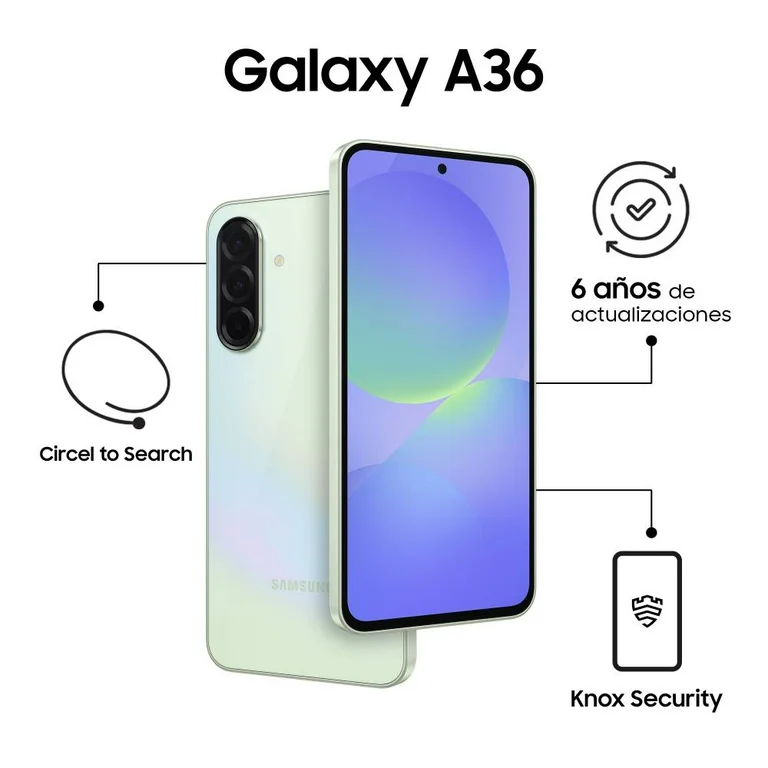 Celular Smartphone Samsung Galaxy A36 5g 6 Gb 128 Gb Negro