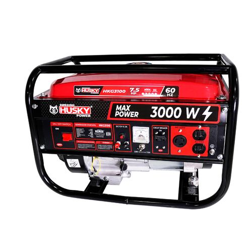 Generador Portátil con Motor a Gasolina 4 Tiempos 3Kw - HKG3100