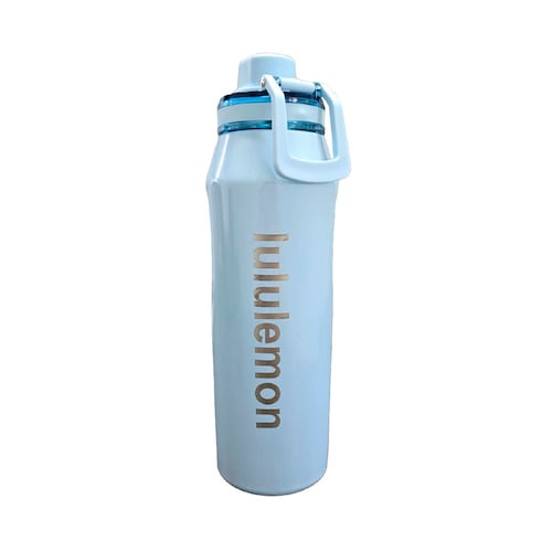 Termo deportivo de acero inoxidable Lululemon color azul