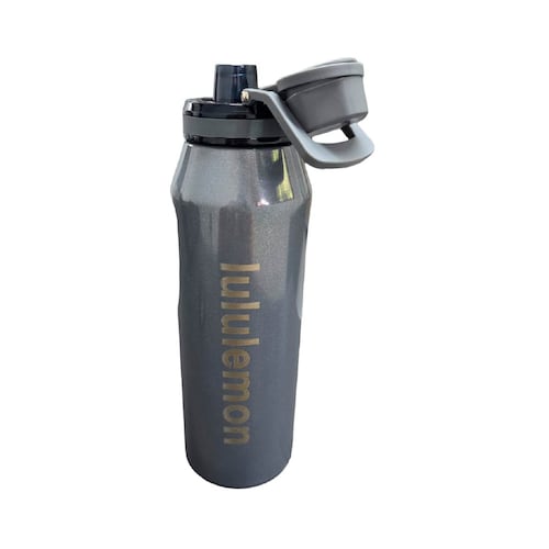 Termo deportivo de acero inoxidable Lululemon color gris