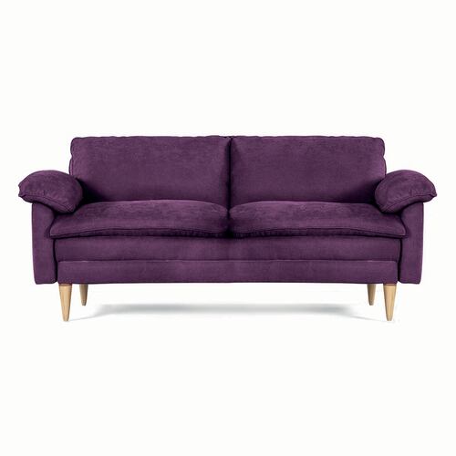 Sofá Cama Reclinable 3 Posiciones Makora Milo Color Morado con Memory Foam