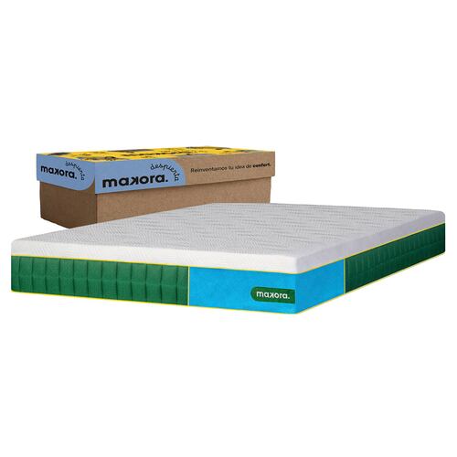 Colchón Matrimonial Makora Elara Hibrido Memory Foam Ergonómico