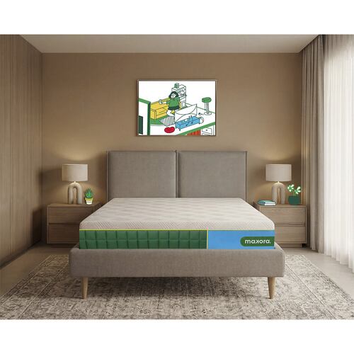 Colchón Individual Makora Elara Hibrido Memory Foam Ergonómico