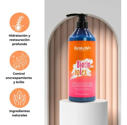 Acondicionador Ecolchi Con Colágeno Repara Cabello Seco