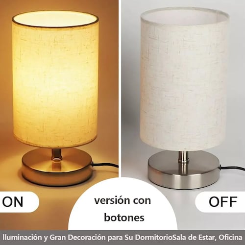 Lámparas De Buró De Escritorio De Noche Lampara Led De Mesa plata