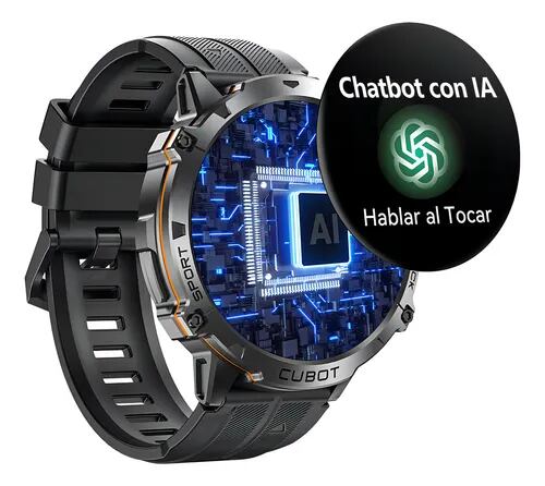 Reloj inteligente CUBOT X3 Smartwatch con Llamadas y IA ChatGPT 100 ...
