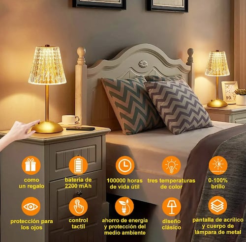 Lampara Recargable Led Lights Buro Decorativa Luz De Noche