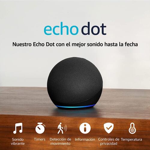 Amazon Echo Dot 5th Gen con asistente virtual Alexa, Deep Sea Blue