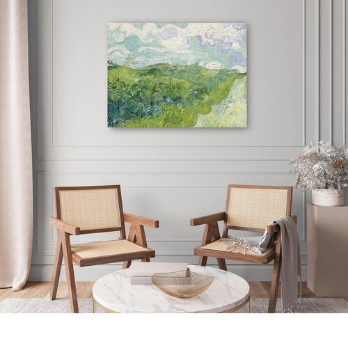 Cuadro decorativo - Canvas -Campos de trigo verde, Auvers (1890) de ...