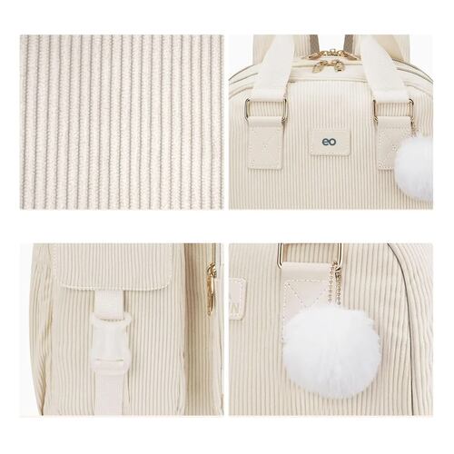 Mochila Urbana 30 L Portalaptop 15.6 Mujer Color Beige Diseño De La ...