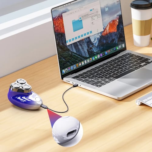 Rasuradora Para Barba Afeitadora Electrica Azul