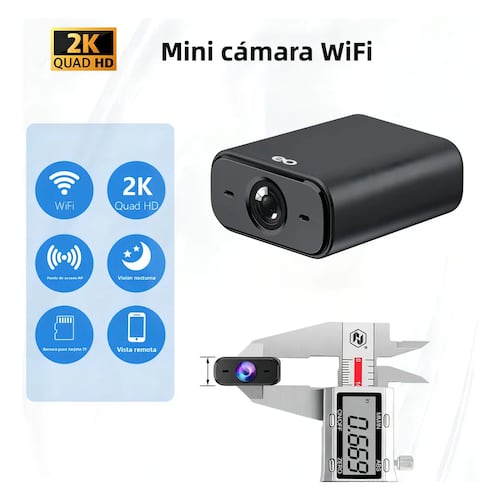 2k Mini Cámara Espía Inalámbrico Wifi Recargable Con Batería