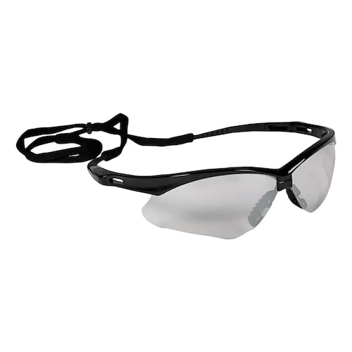 Lentes De Seguridad Protección Uv, Negro Color Tornasol Espejo