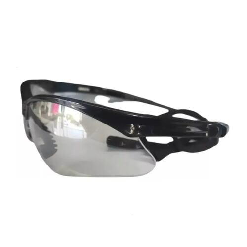 Lentes De Seguridad Protección Uv, Negro Color Tornasol Espejo