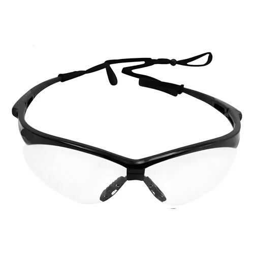 Lentes De Seguridad Protección Uv, Negro Color Trasparente