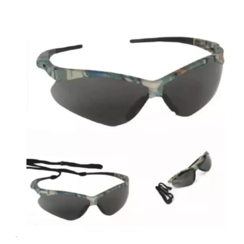 Lentes De Seguridad Protección Uv, Negro Color Camuflaje negro