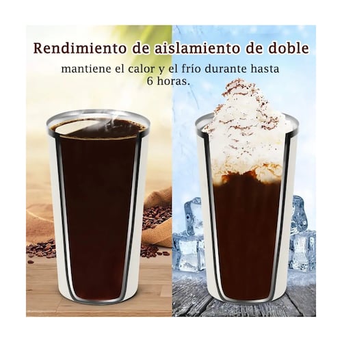 Vaso De Café De Acero Inoxidable Termo Para Agua 510ml Rosa