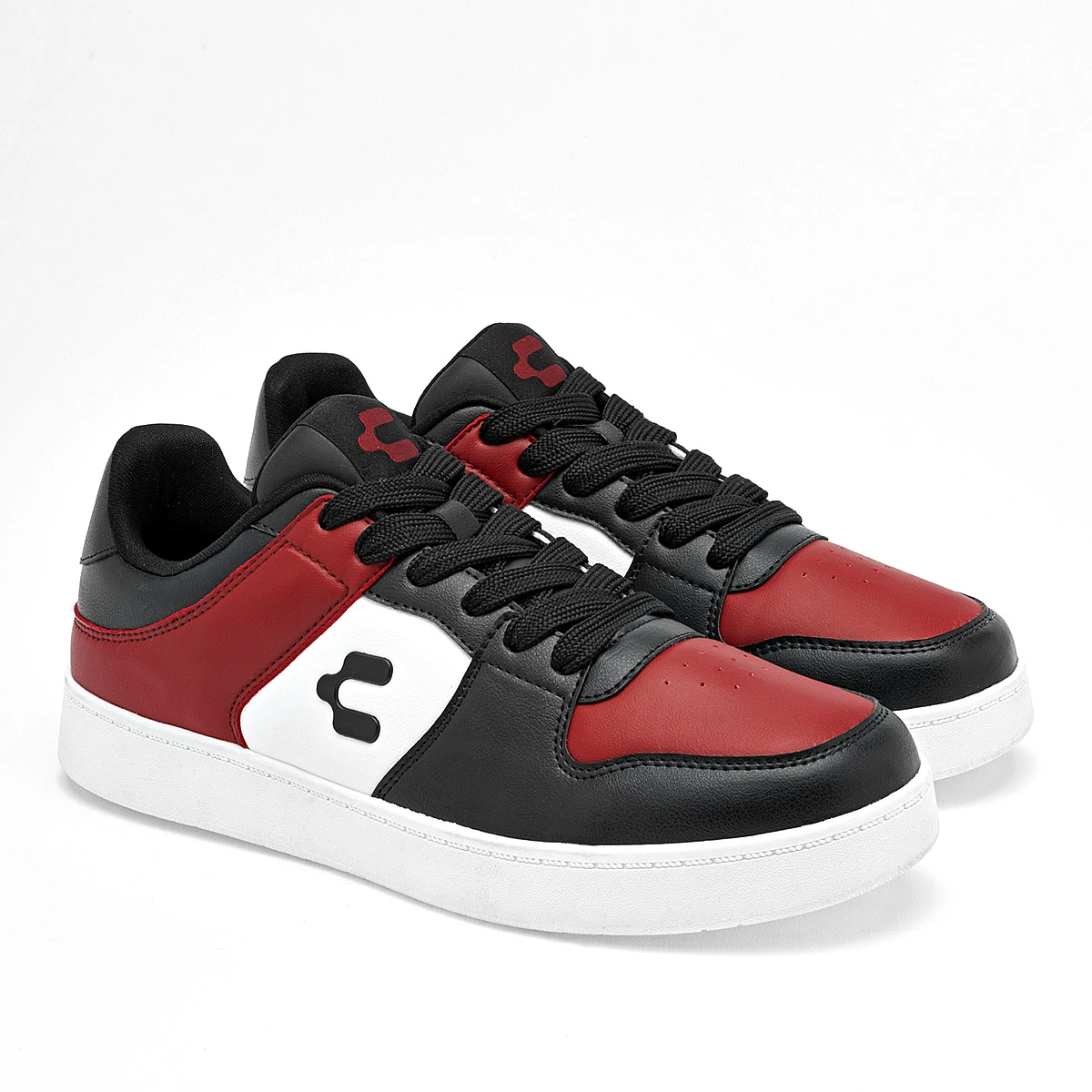 Charly Tenis Urbano Para Hombre Rojo Negro Blanco Cod.139720