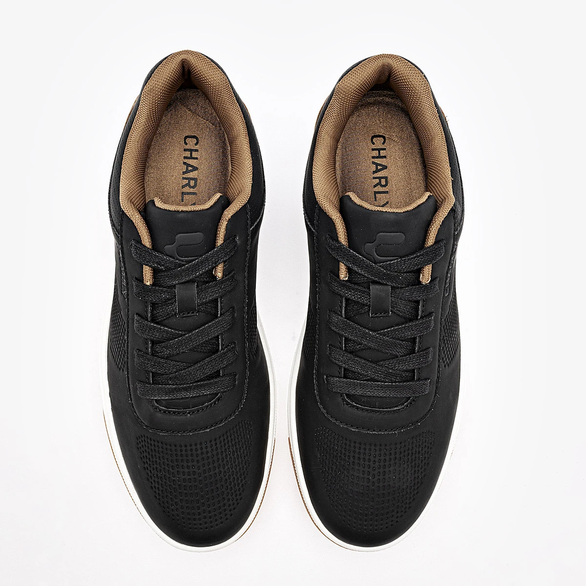 Charly Tenis Urbano Para Hombre Negro Camel Cod.139710
