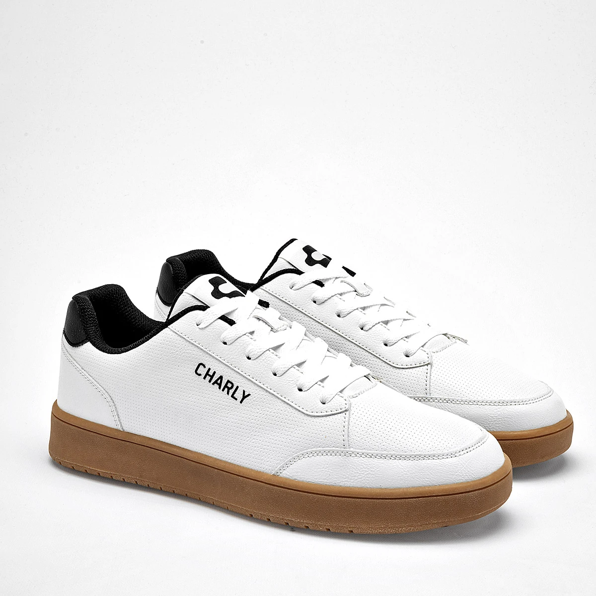 Charly Tenis Urbano Para Hombre Blanco Negro Cod.139702