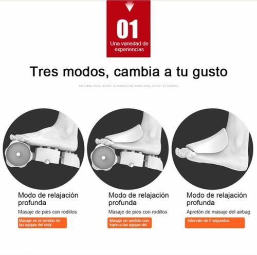 Masajeador De Pies Máquina Calor Con Control Remoto,Negro